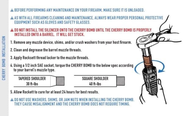Q Cherry Bomb Muzzle Brake 5/8X24 (7.62 Bore) | Simple Man Armory