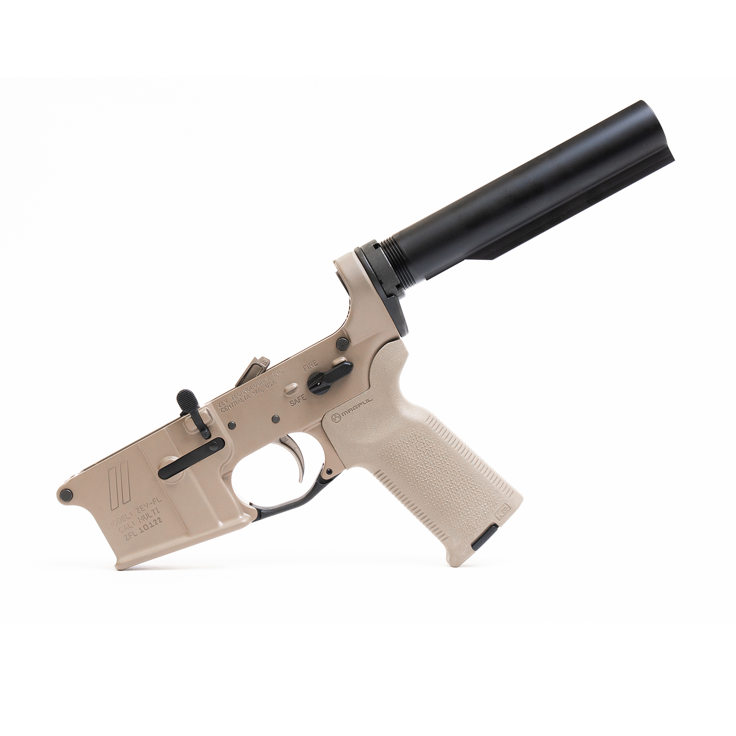Zev Technologies AR15 Forged Complete Lower Receiver-FDE - Simple Man ...